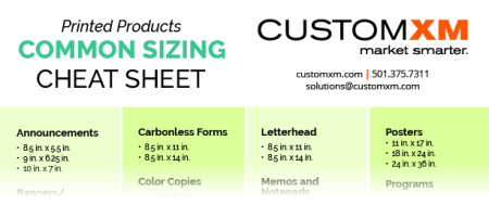 Common Print Sizes Cheat Sheet - CustomXM